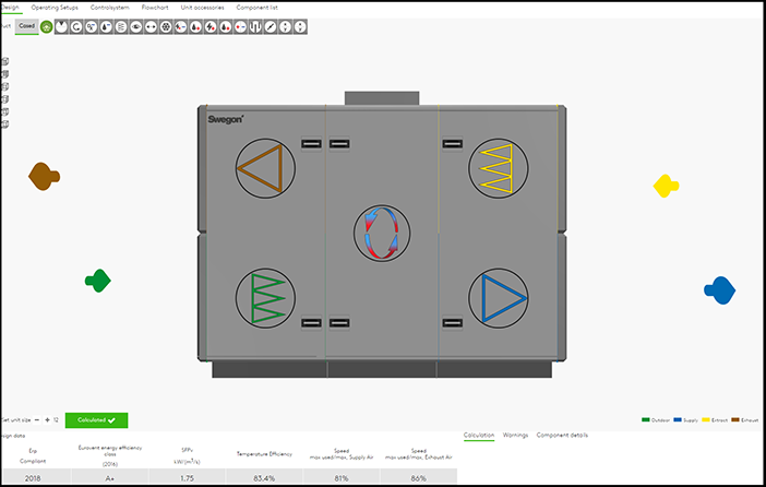 AHU Design | Mitoita, konfigoi ja laske